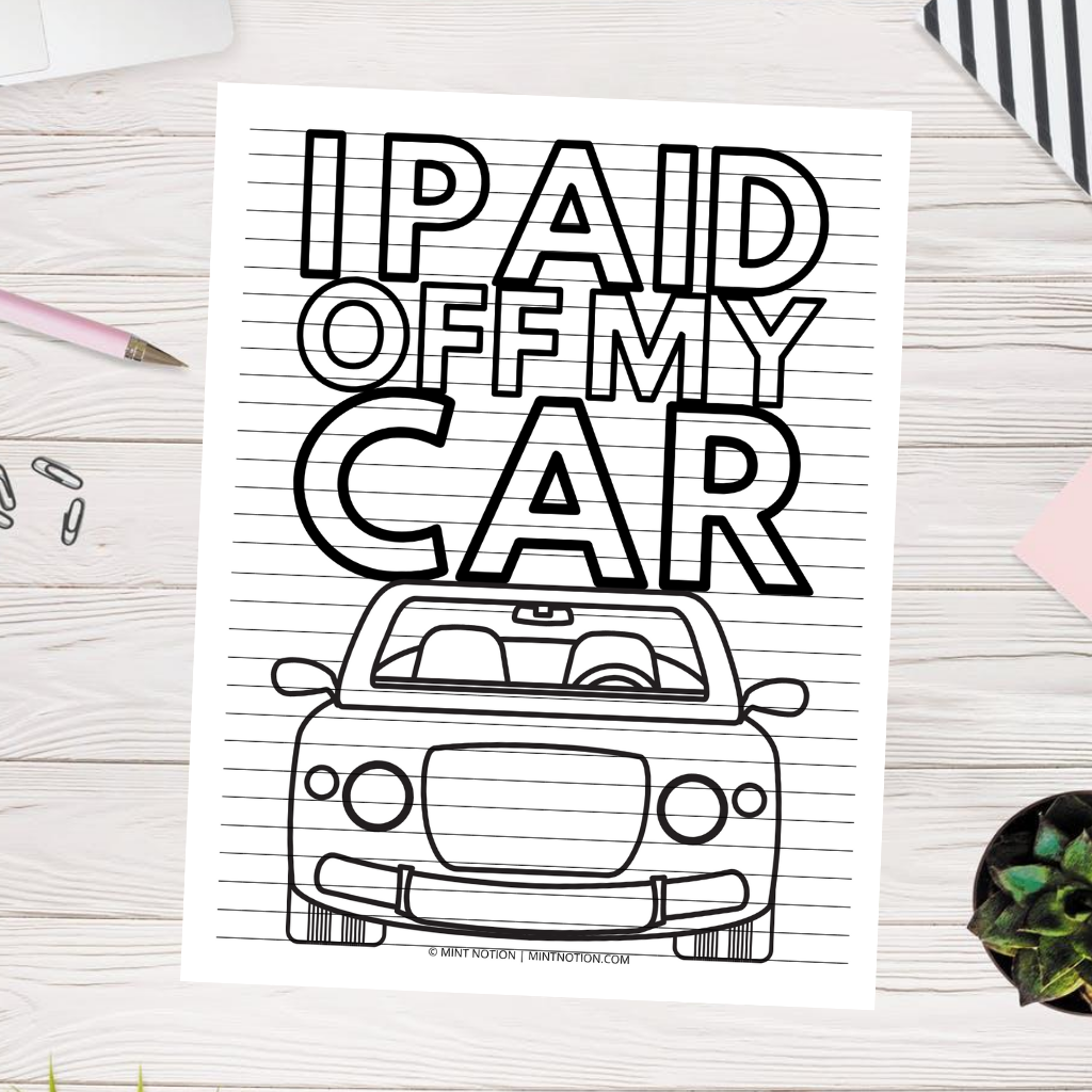Become Debt Free Printable Bundle Mint Notion Shop
